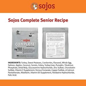 Sojos Complete Turkey & Salmon Recipe Senior Grain-Free Freeze-Dried Raw Dog Food, 7 Pound Bag