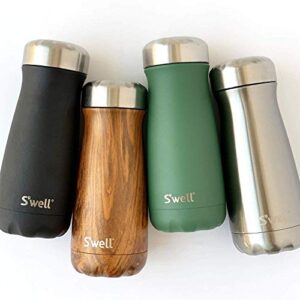 S'well Stainless Steel Traveler - 16 Fl Oz - Onyx - Triple-Layered Vacuum-Insulated Travel Mug Keeps Coffee, Tea and Drinks Cold for 24 Hours and Hot for 12 - BPA-Free Water Bottle