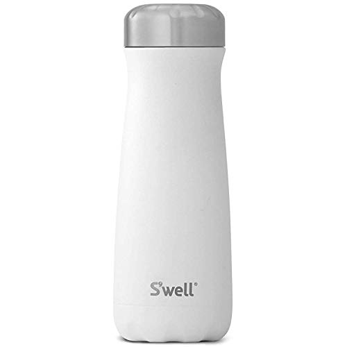 S'well Stainless Steel Traveler - 20 Fl Oz - Moonstone - Triple-Layered Vacuum-Insulated Travel Mug Keeps Coffee, Tea and Drinks Cold for 36 Hours and Hot for 15- BPA-Free Water Bottle