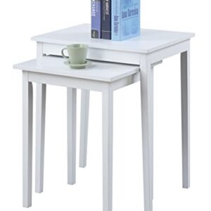 Convenience Concepts American Heritage Nesting End Tables, White