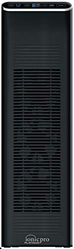 Envion by Boneco - Ionic Pro Platinum - Negative Ion Air Purifier Tower - Truly Silent Operation – High Performing Unique No Filter Design - Removes Odors, Smoke, Mold, Pet Dander - 500 Sq Ft Capacity