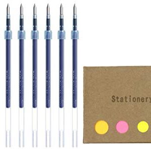 SXR-38 Refills for Jetstreem Ballpoint Pen, 0.38mm, Blue Ink, 10-Pack, Sticky Notes Value Set