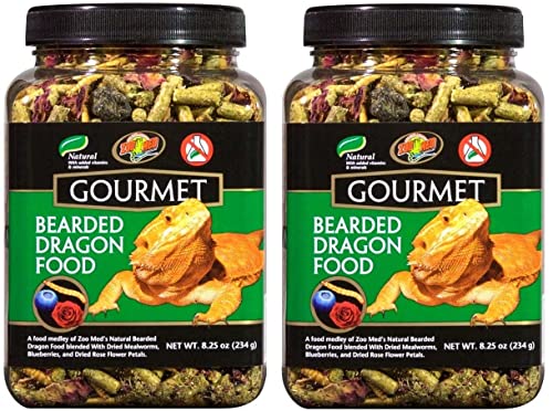 Zoo Med Gourmet Bearded Dragon Food, 8.25 oz each (Pack of 2)