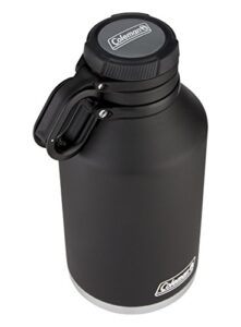 coleman insulated stainless steel growler, black, 64 oz.