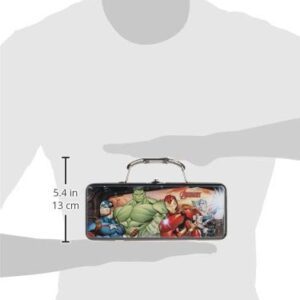 The Tin Box Company Avengers Pencil Box with Handle Clasp & Hinge, Model:739407-12