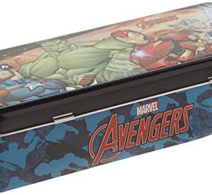 The Tin Box Company Avengers Pencil Box with Handle Clasp & Hinge, Model:739407-12