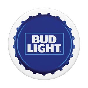 Bud Light White Beer Cap PopSockets Stand for Smartphones & Tablets PopSockets PopGrip: Swappable Grip for Phones & Tablets