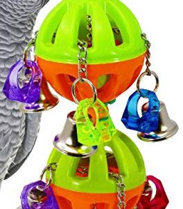 Bonka Bird Toys 1509 Tuff Bellpull Tower Parrot African Grey Bird Toy