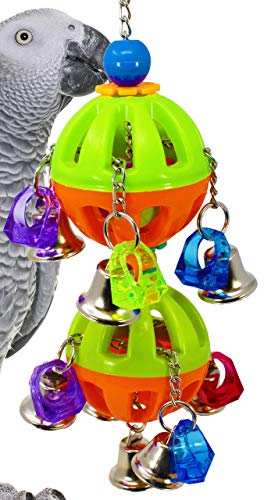 Bonka Bird Toys 1509 Tuff Bellpull Tower Parrot African Grey Bird Toy