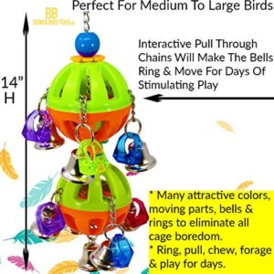 Bonka Bird Toys 1509 Tuff Bellpull Tower Parrot African Grey Bird Toy