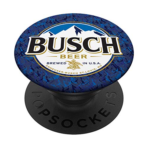 Busch Blue Camo PopSockets Stand for Smartphones & Tablets PopSockets PopGrip: Swappable Grip for Phones & Tablets