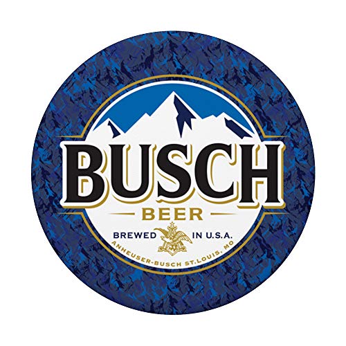 Busch Blue Camo PopSockets Stand for Smartphones & Tablets PopSockets PopGrip: Swappable Grip for Phones & Tablets