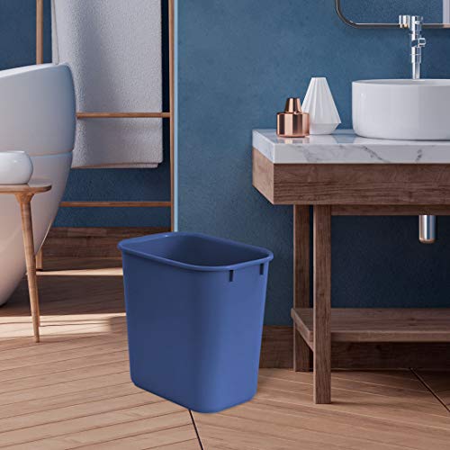 Acrimet Wastebasket Bin 27QT (Plastic) (Blue Color) (Set of 4)