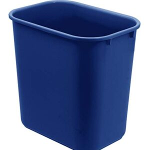 Acrimet Wastebasket Bin 27QT (Plastic) (Blue Color) (Set of 4)