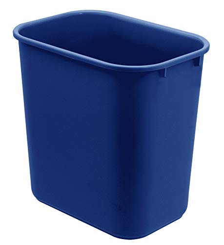 Acrimet Wastebasket Bin 27QT (Plastic) (Blue Color) (Set of 4)