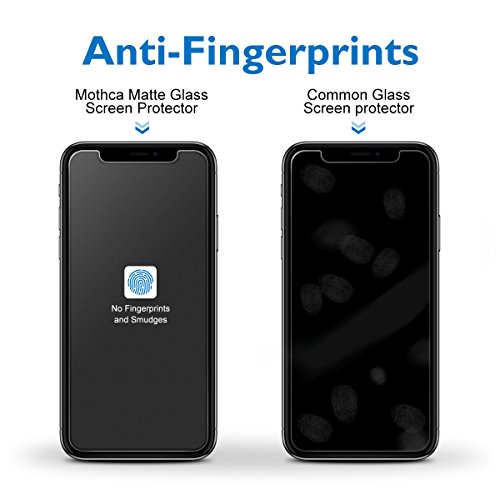 Mothca Matte Screen Protector Compatible with iPhone XS/iPhone X/iPhone 11 Pro Anti-Glare & Anti-Fingerprint Tempered Glass Clear Film Case Friendly 3D Touch Bubble Free for iPhone XS/X/11 Pro