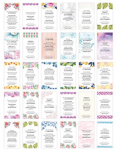 bloom daily planners Act of Kindness Deck - Set of Thirty 2" x 3.5" Cards - Assorted Designs