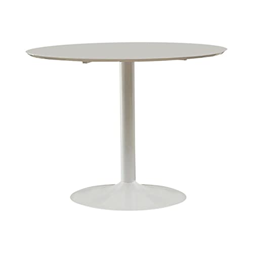 Coaster Round Dining Table in White 105261