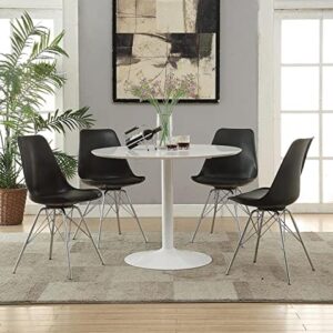 Coaster Round Dining Table in White 105261