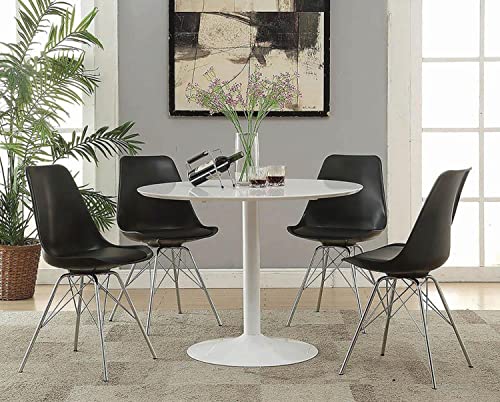 Coaster Round Dining Table in White 105261