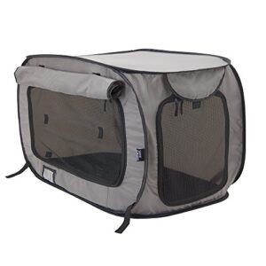 sportpet designs large pop open kennel, portable cat cage kennel, waterproof pet bed, carrier collection