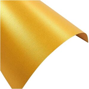 Gold Metallic Paper - 48-Pack Shimmer Papers, Double Sided, Laser Printer Compatible, Perfect for Weddings, Baby Showers, Birthdays, Craft Use, 8.5 x 11 Inches