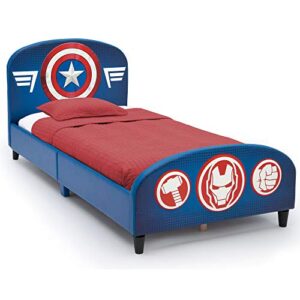 delta children upholstered twin bed, marvel avengers