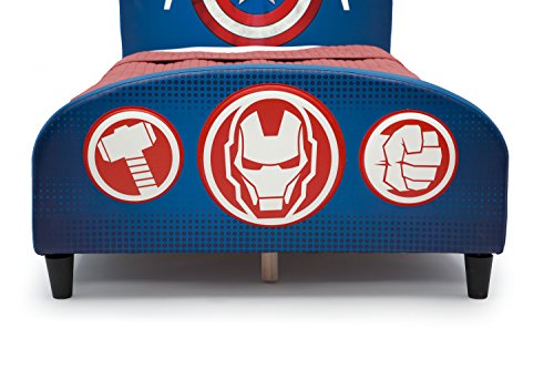 Delta Children Upholstered Twin Bed, Marvel Avengers