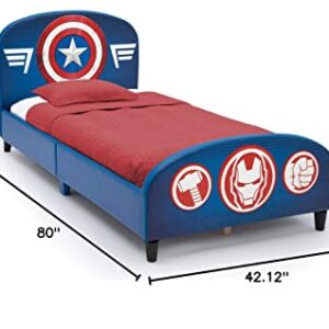 Delta Children Upholstered Twin Bed, Marvel Avengers