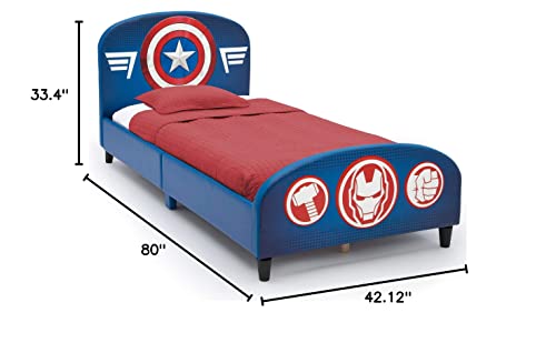 Delta Children Upholstered Twin Bed, Marvel Avengers