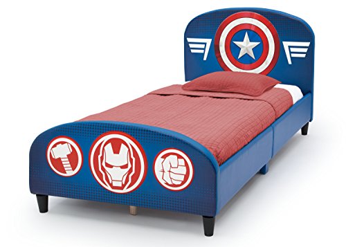 Delta Children Upholstered Twin Bed, Marvel Avengers