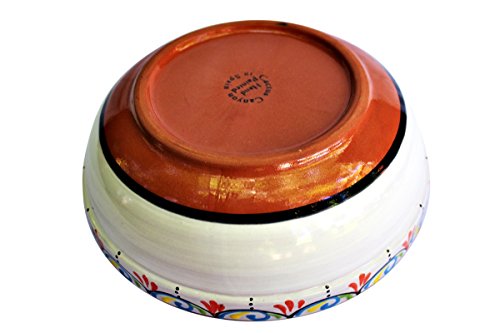 Cactus Canyon Ceramics Spanish Terracotta Deep Serving Dish, White