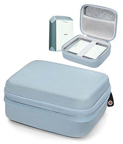 WGear Protective Case for Fujifilm SHARE SP-2 Smart Phone Printer, Mesh pocket for cable and printing paper (Sky Blue)