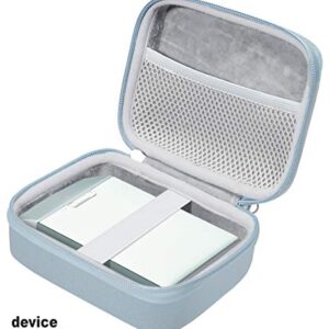 WGear Protective Case for Fujifilm SHARE SP-2 Smart Phone Printer, Mesh pocket for cable and printing paper (Sky Blue)