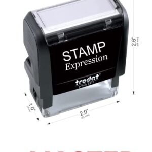 StampExpression - Master Office Self Inking Rubber Stamp - Red Ink (A-5319)