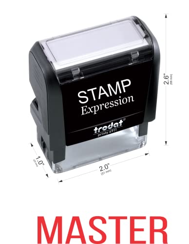 StampExpression - Master Office Self Inking Rubber Stamp - Red Ink (A-5319)