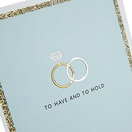 Hallmark Wedding Card (To Have and To Hold Wedding Bands)