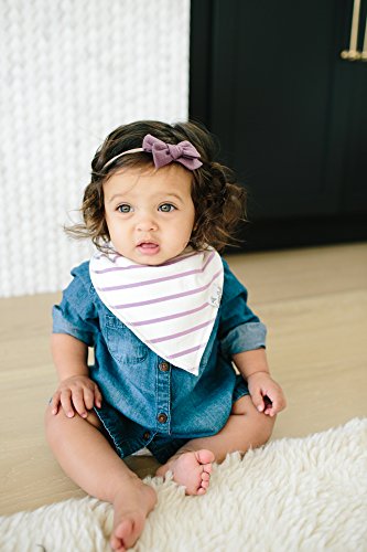 Baby Bandana Drool Bibs for Drooling and Teething 4 Pack Gift Set"Morgan"by Copper Pearl, Soft Set of Cloth Bandana Bibs for Any Baby Girl or Boy, Cute Registry Ideas for Baby Shower Gifts