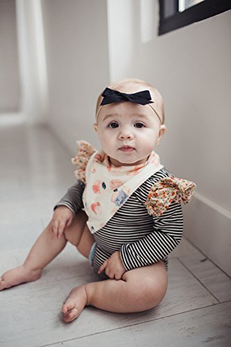 Baby Bandana Drool Bibs for Drooling and Teething 4 Pack Gift Set"Morgan"by Copper Pearl, Soft Set of Cloth Bandana Bibs for Any Baby Girl or Boy, Cute Registry Ideas for Baby Shower Gifts