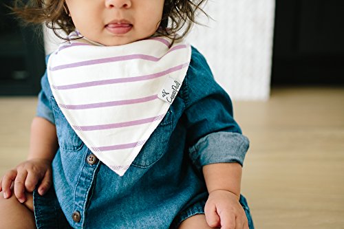 Baby Bandana Drool Bibs for Drooling and Teething 4 Pack Gift Set"Morgan"by Copper Pearl, Soft Set of Cloth Bandana Bibs for Any Baby Girl or Boy, Cute Registry Ideas for Baby Shower Gifts