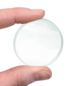 double concave lens, 100mm focal length, 1.5" (38mm) diameter - spherical, optically worked glass lens - ground edges, polished - great for physics classrooms - eisco labs