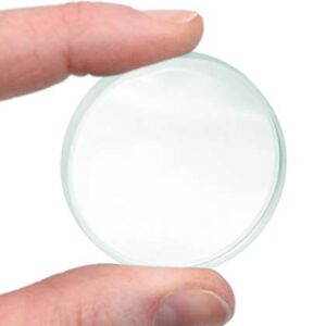 Double Concave Lens, 100mm Focal Length, 1.5" (38mm) Diameter - Spherical, Optically Worked Glass Lens - Ground Edges, Polished - Great for Physics Classrooms - Eisco Labs