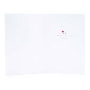 Hallmark Signature Birthday Card for Women (Disney Belle), WHITE (799RZH1058)