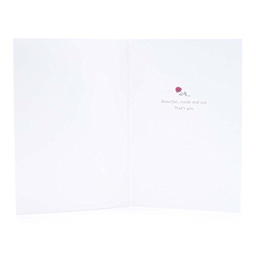 Hallmark Signature Birthday Card for Women (Disney Belle), WHITE (799RZH1058)