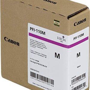 Canon PFI-110 160ml Magenta Pigment Ink Tank for imagePROGRAF TX-2000, TX-3000 and TX-4000 Printers