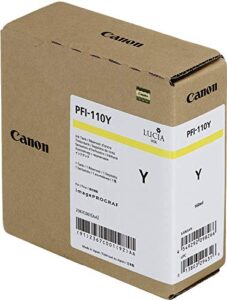 genuine canon ink tank pfi-110y - yellow 160ml - 2367c001aa