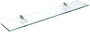 spancraft glass falcon glass shelf, chrome, 8 x 24