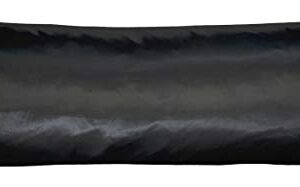 Betty Dain Soft Satin Body Pillowcase, 21 x 54, Black