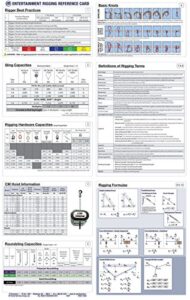 entertainment rigging reference card