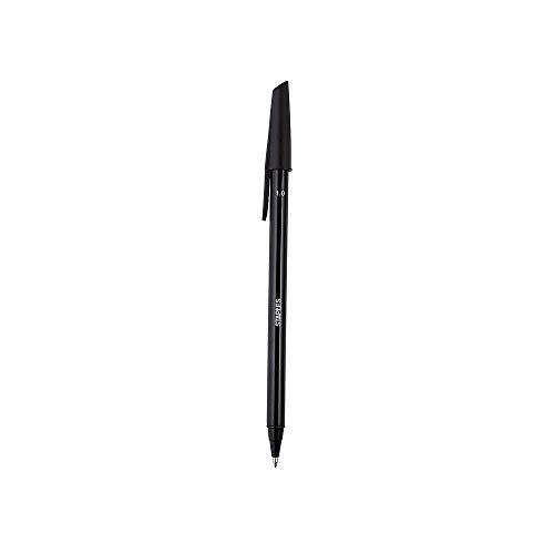 STAPLES 2072214 Ballpoint Stick Pens Medium 1.0mm Black 12/Pk (29256)